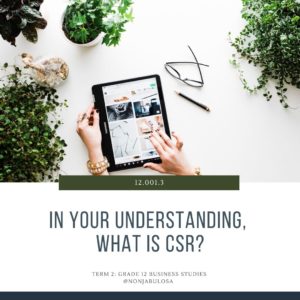 Definition of CSR, Social Responsibility & Corporate Citizenship