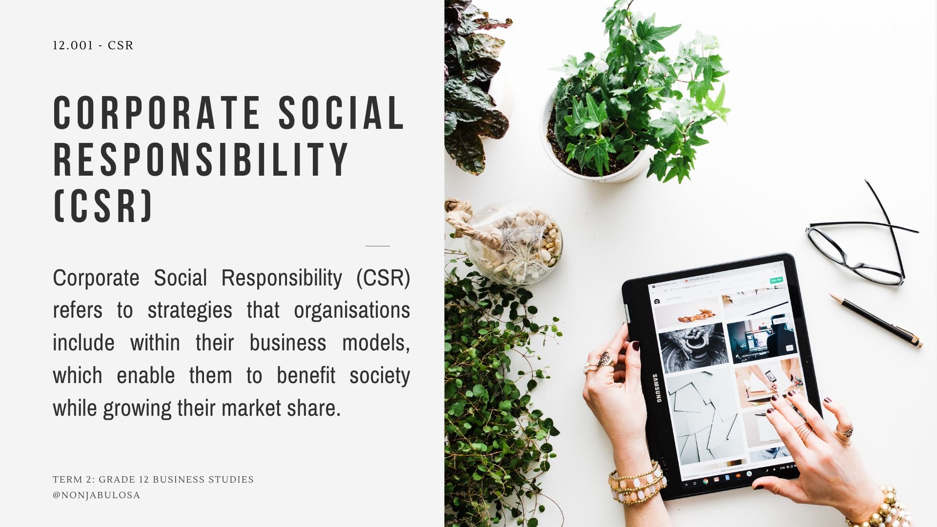 Definition of CSR, Social Responsibility & Corporate Citizenship