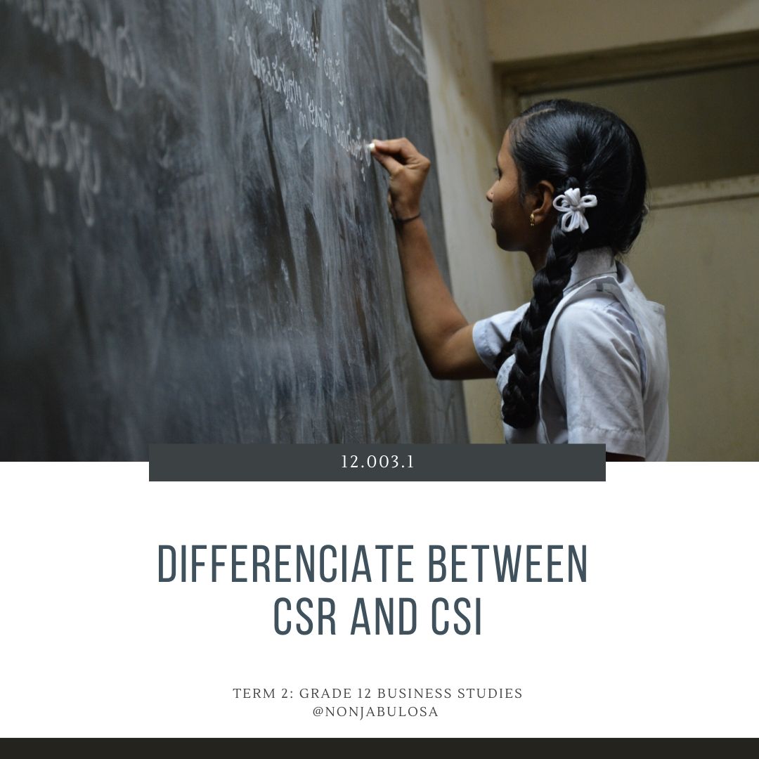 Definition of Corporate Social Investment: CSI vs CSR