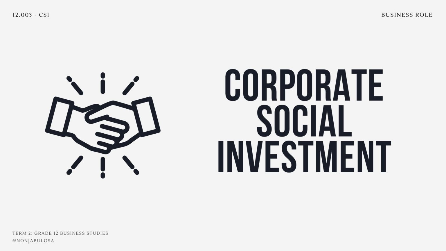 Definition of Corporate Social Investment: CSI vs CSR