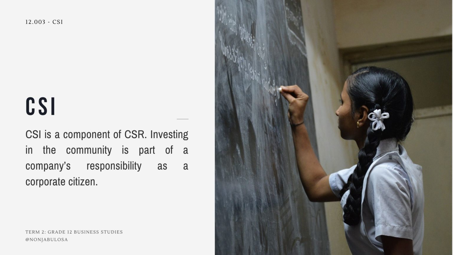 Definition of Corporate Social Investment: CSI vs CSR