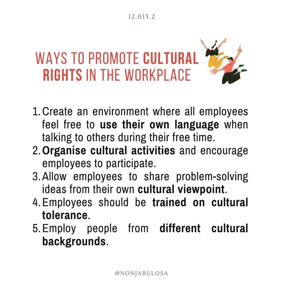 How to Promote Social and Cultural Rights in the Workplace